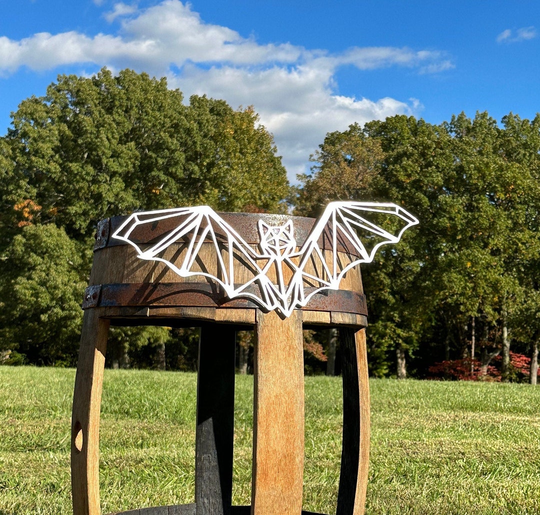 Halloween Spirit: Spooky Bat Metal Decor - Etsy