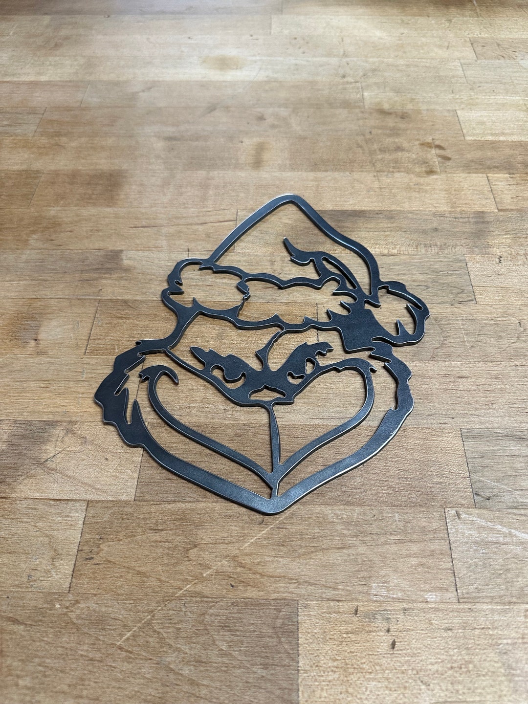 Small Grinch Head Metal Decor - Etsy