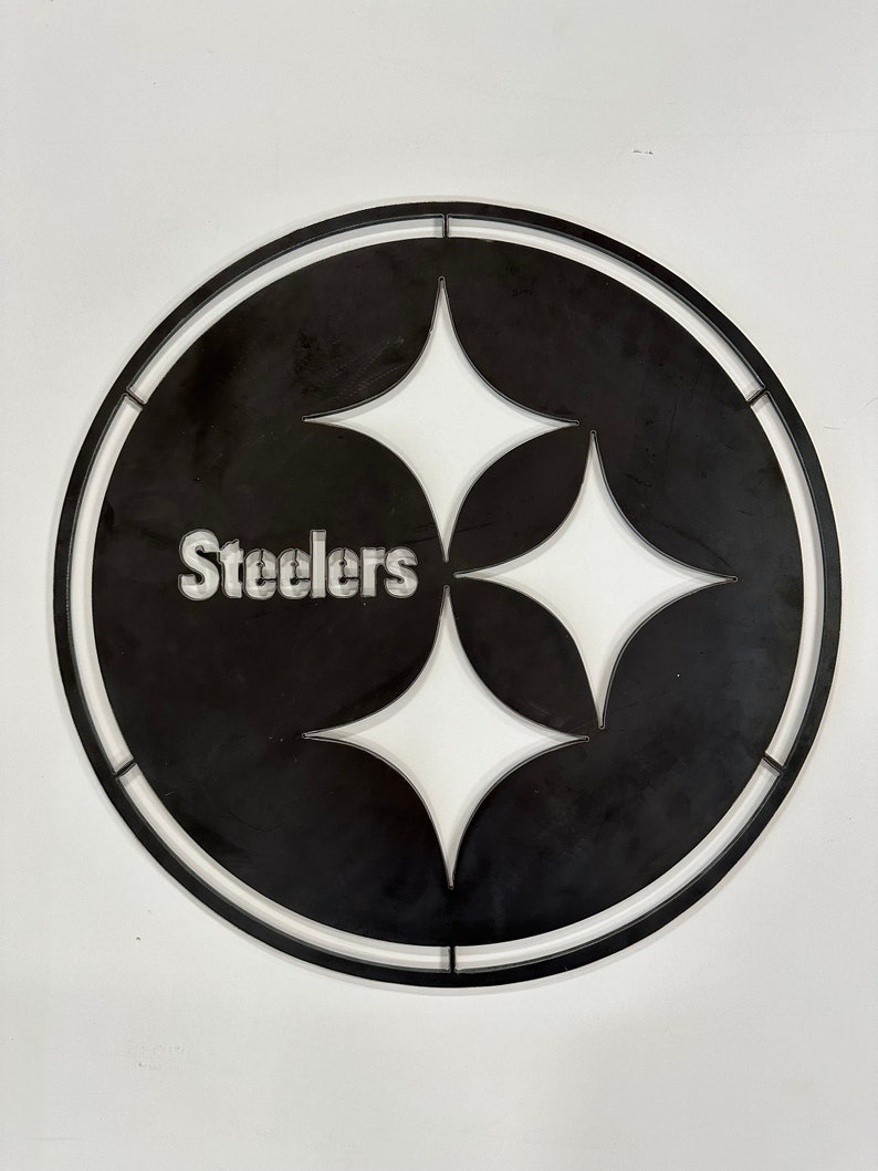 Pittsburgh Steelers Metal Sign Decor: A Real Steel Curtain - Etsy