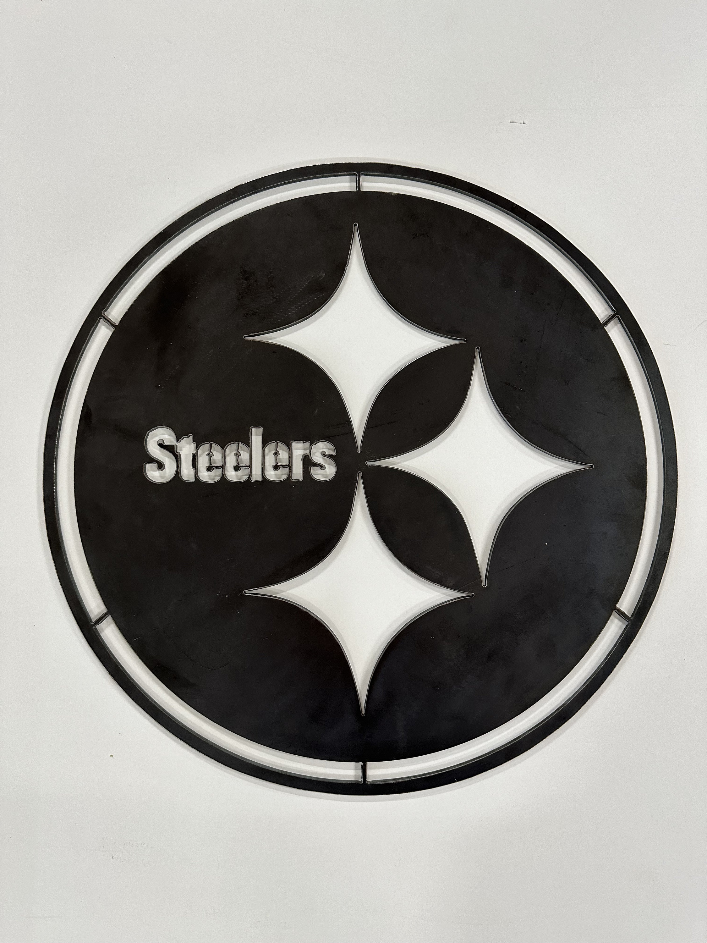 Pittsburgh Steelers Metal Sign Decor: A Real Steel Curtain - Etsy
