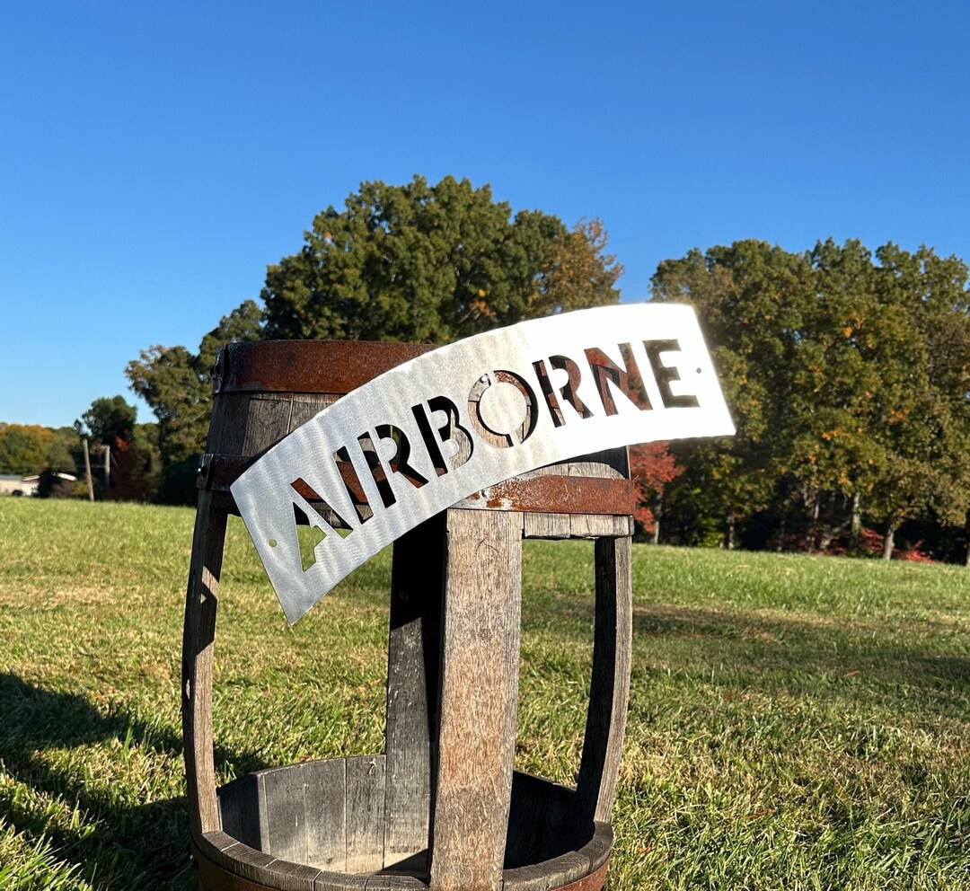 Airborne Metal Sign Decor - Etsy