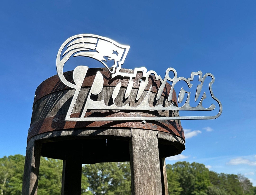 New England Patriots Metal Sign Decor - Etsy
