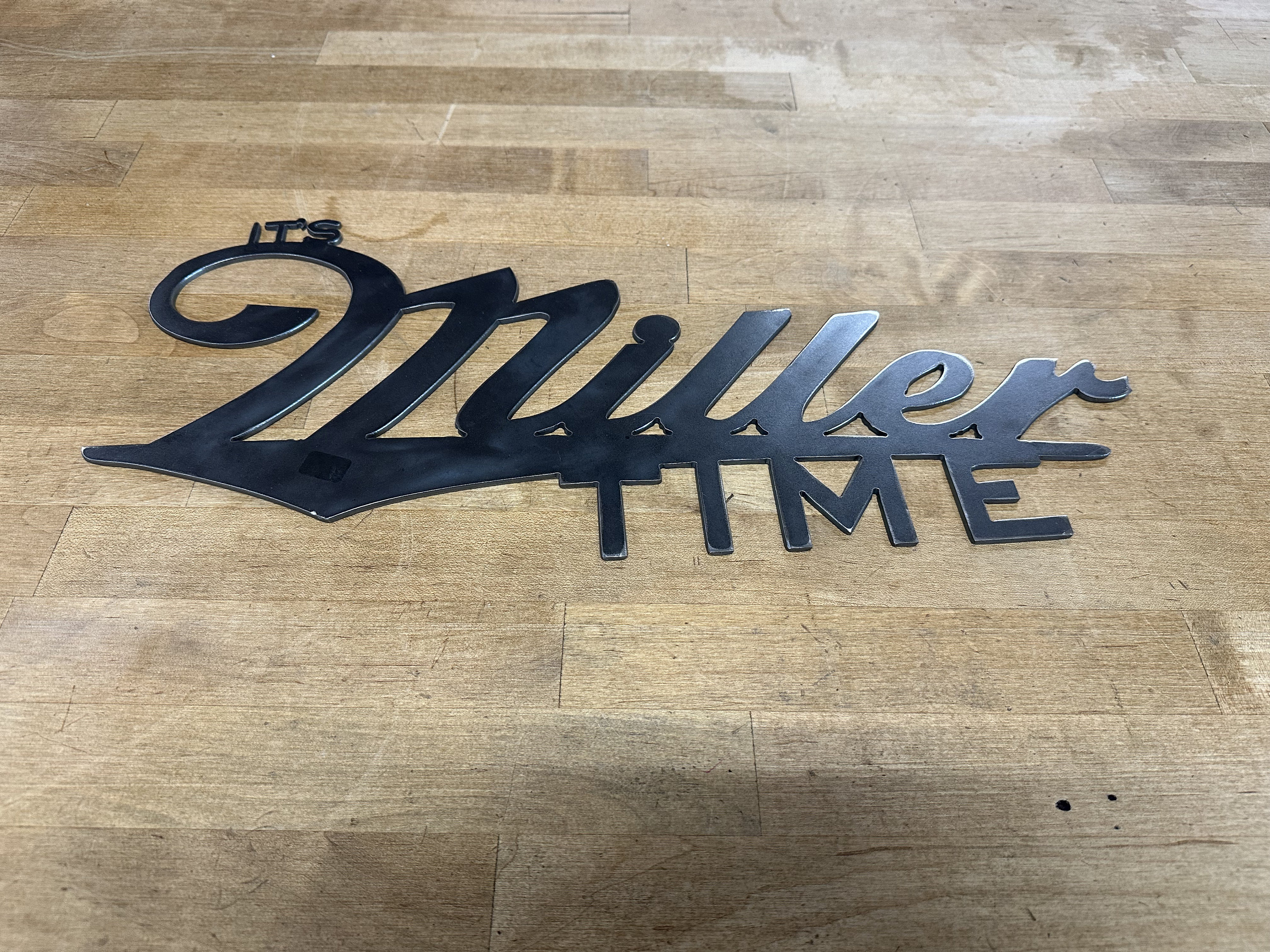 It's Miller Time Metal Sign Decor - Etsy