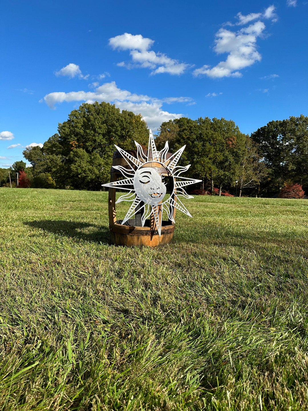 Sun & Moon Metal Sign Decor - Etsy