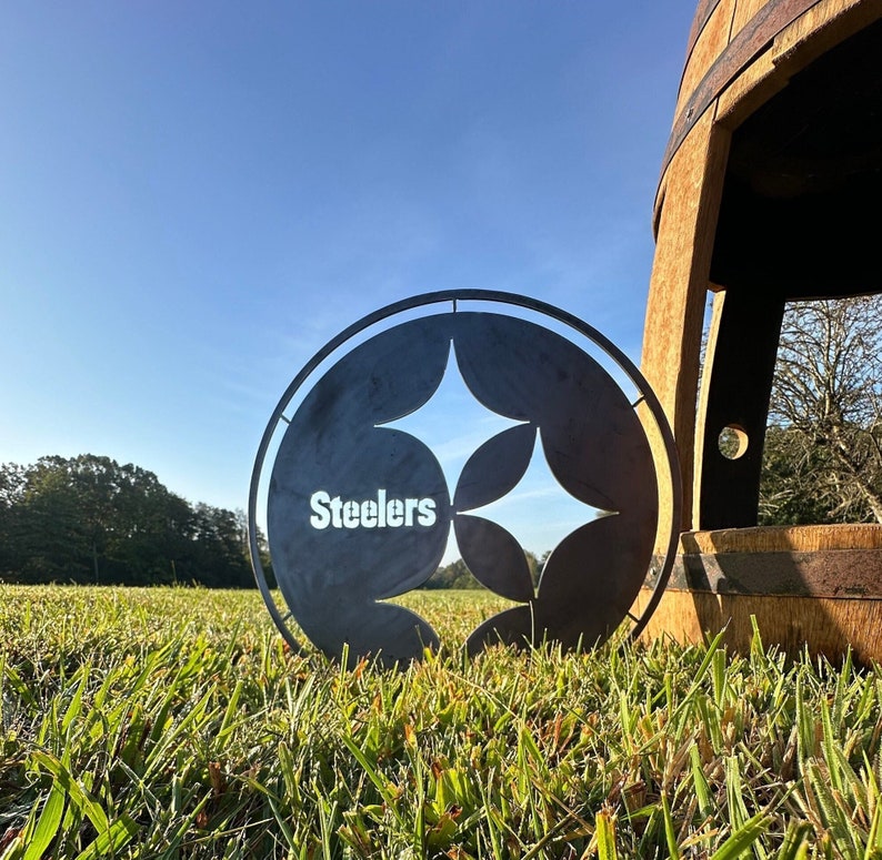 Pittsburgh Steelers Metal Sign Decor: A Real Steel Curtain - Etsy