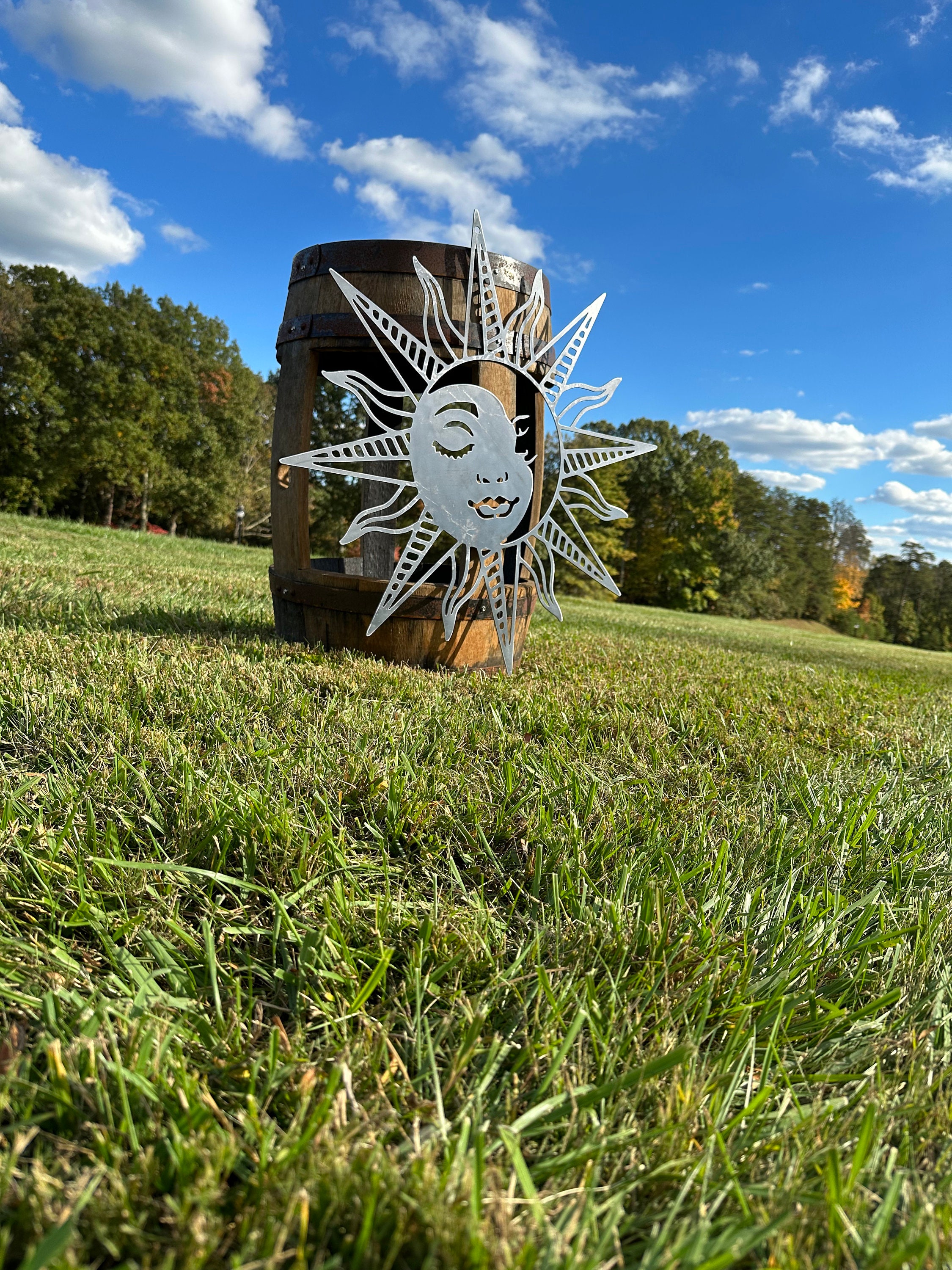 Sun & Moon Metal Sign Decor - Etsy