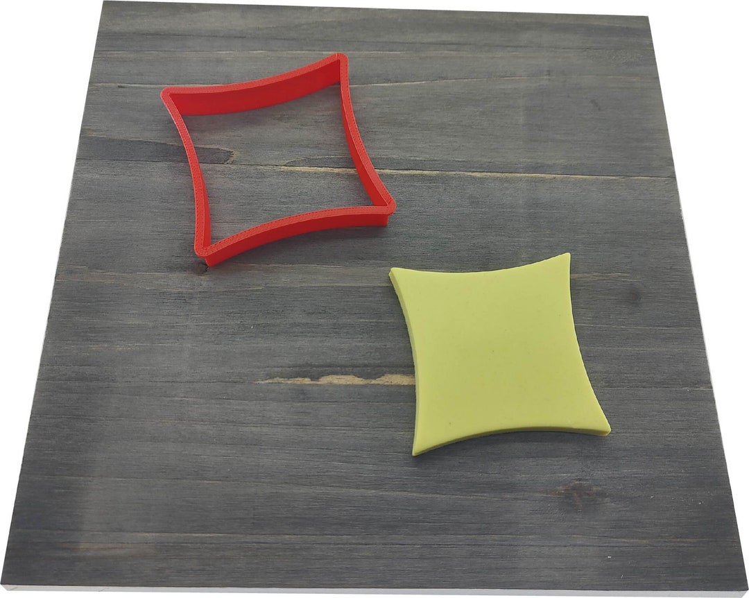 Concaved Square Cutter/ Fondant Cutter/ Clay Cutter, High-quality ...