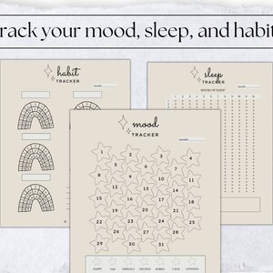 Self Care Planner Printable Bundle, Weekly Meal Plan, Habit Tracker ...