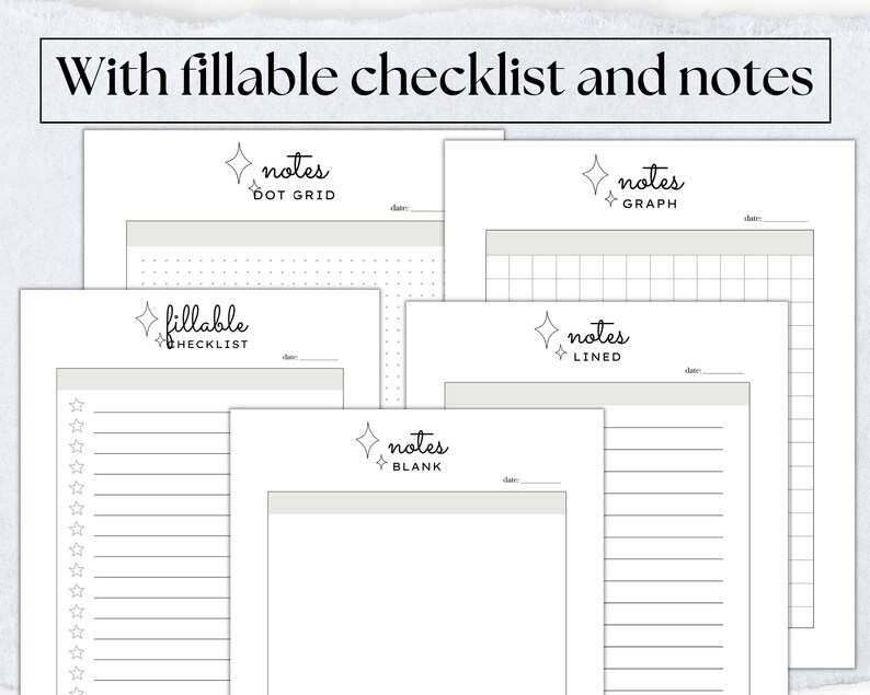 Self Care Planner Printable Bundle, Weekly Meal Plan, Habit Tracker ...