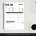 Modern Invoice Template for Word, Thank You Invoice, Editable Printable ...