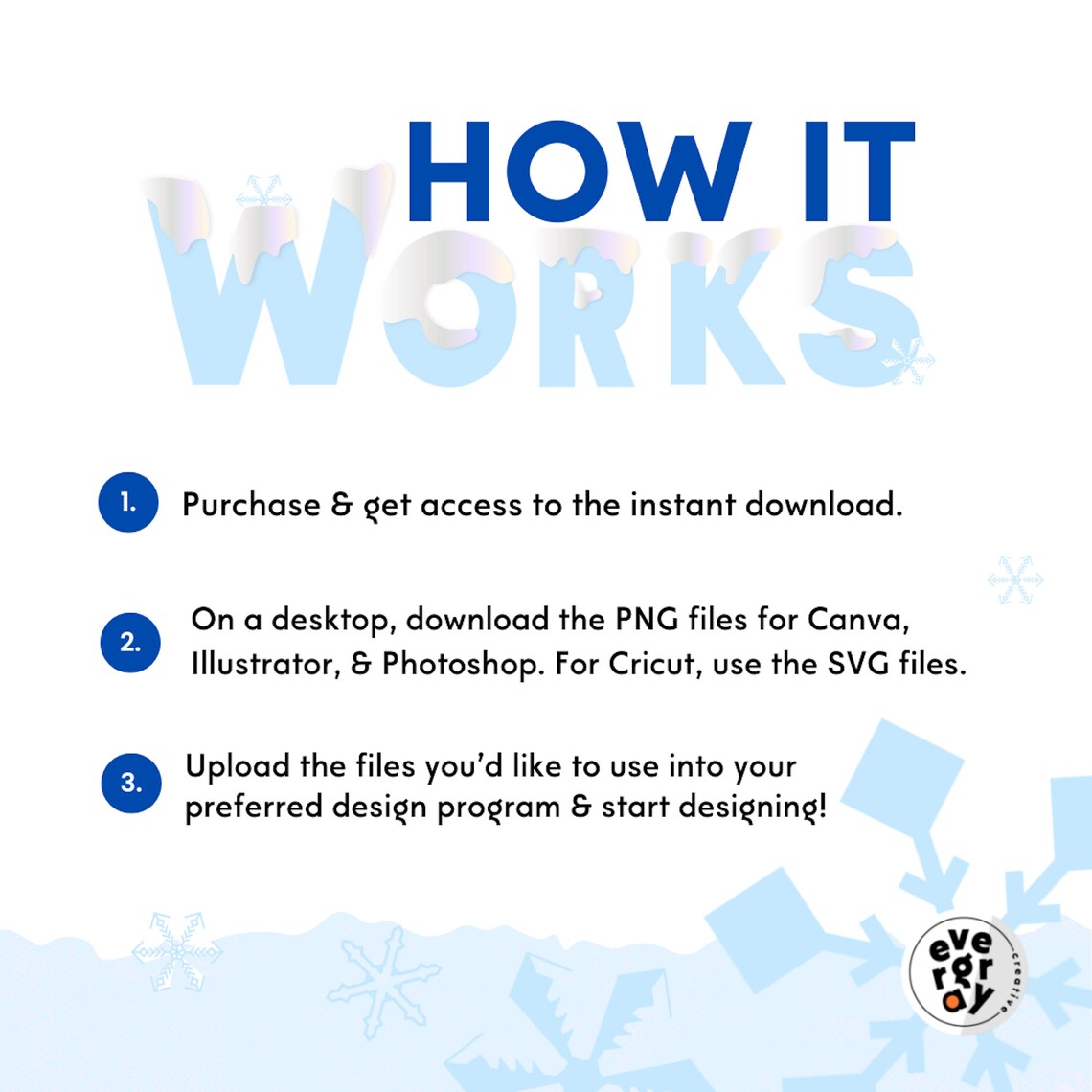 Winter Wonderland Alphabet and Transparent Snowflake Clipart Bundle in ...