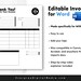 Modern Invoice Template for Word, Thank You Invoice, Editable Printable ...