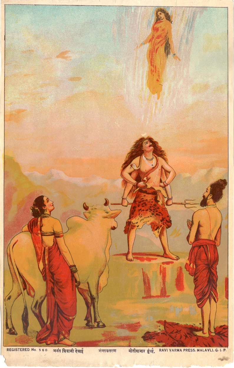 Buy Rare Original Raja Ravi Varma Lithographs: Narsinh, Murlidhar, Druv ...