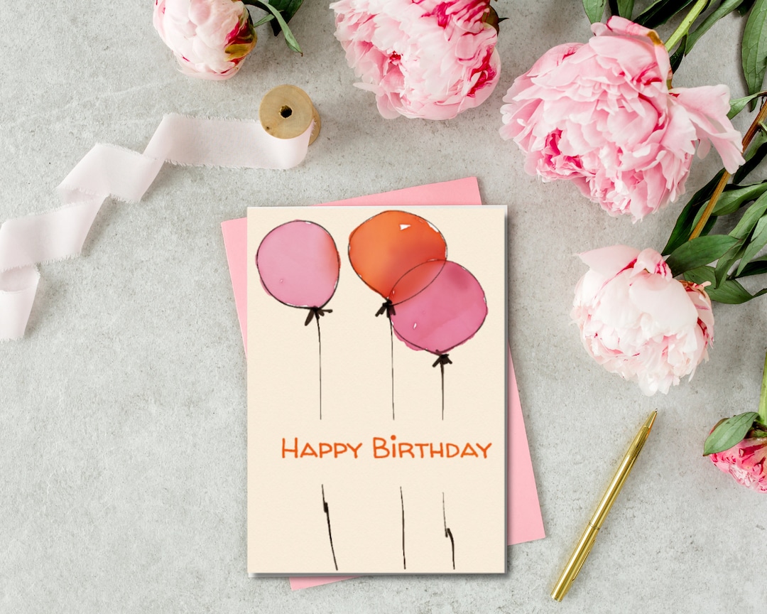 Beautiful Birthday Card, Lovely Birthday Card, Printable Greetings Card ...