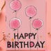 Pink Balloons Printable Birthday Card | Pink Digital Happy Birthday ...