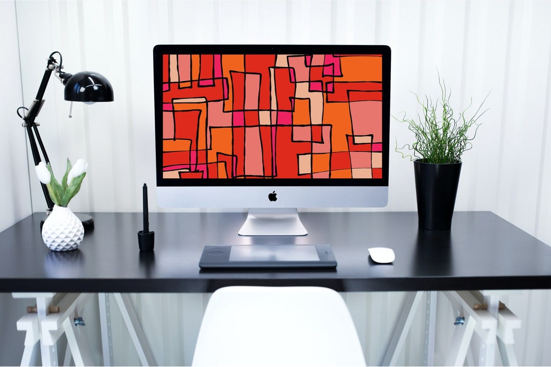 Colorful Red Wallpaper for Ipad, Tablet, Laptop, Desktop Computer |red ...