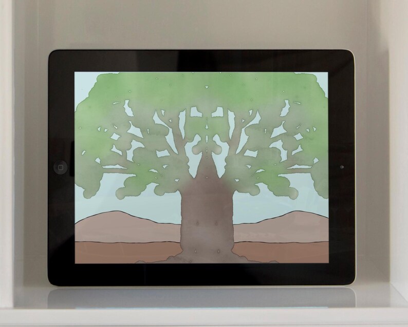 Serene Tree iPad Wallpaper: Nature-inspired Digital Background (digital ...