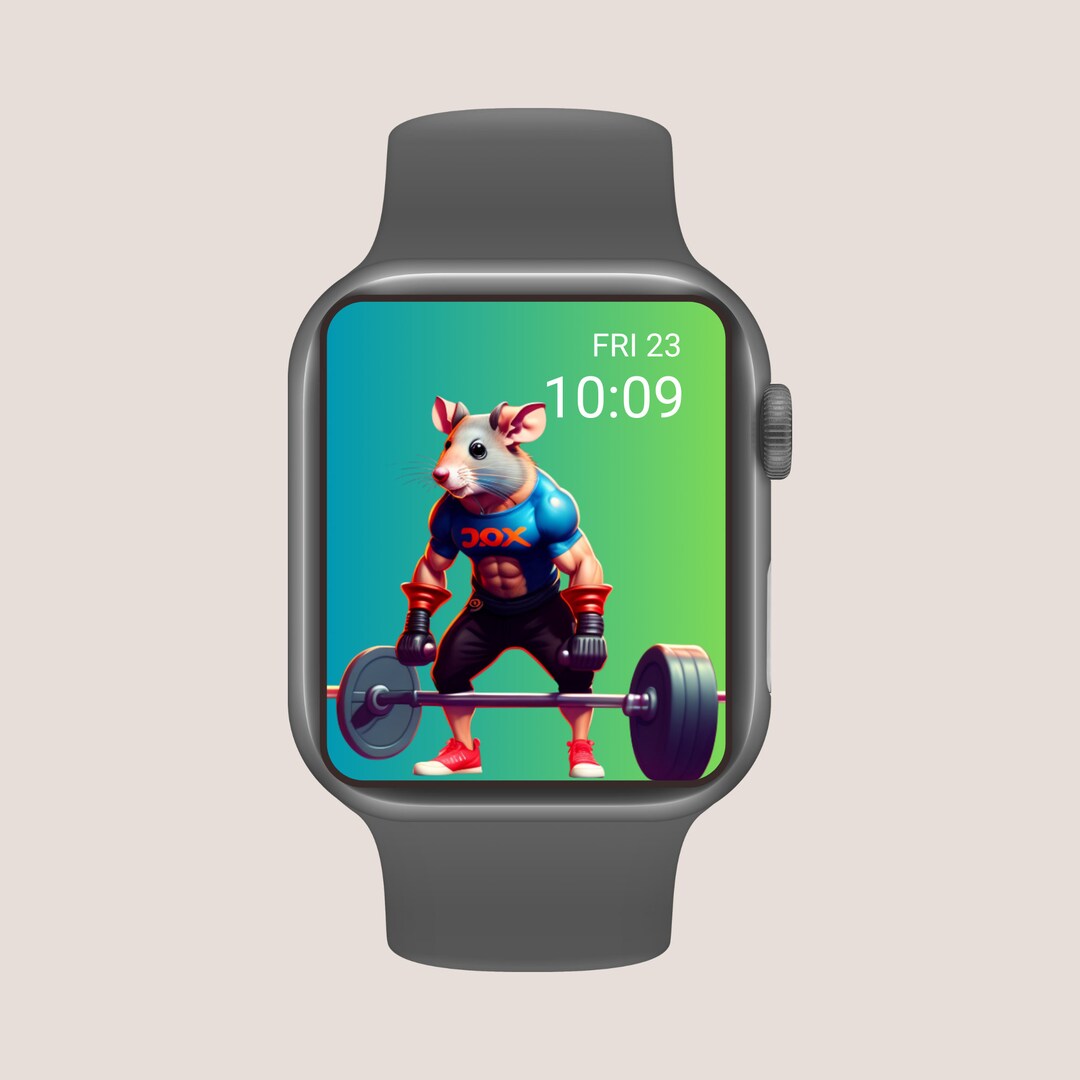 Gym Rat PNG Apple Watch Face Gift for Him Smartwatch Wallpaper Digital ...
