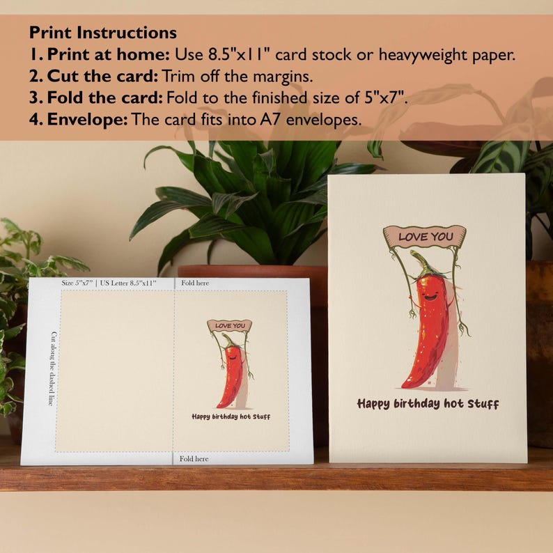 Happy Birthday Hot Stuff Card, Printable Card, Funny Digital Birthday ...