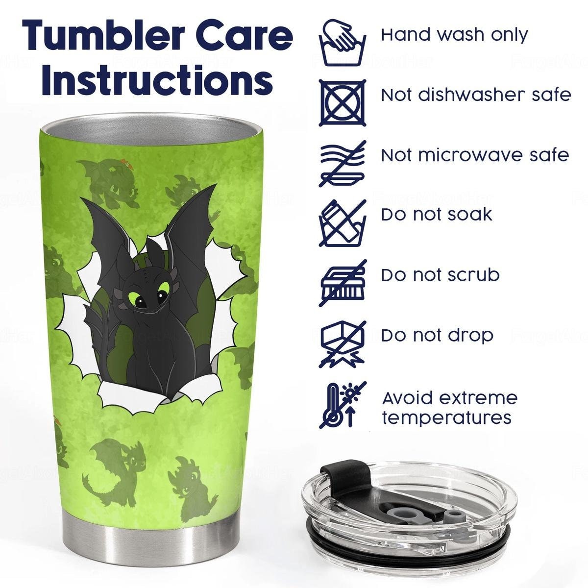 Toothless Tumbler, Never Too Old For Toothless Tumbler, Dragon Tumbler ...