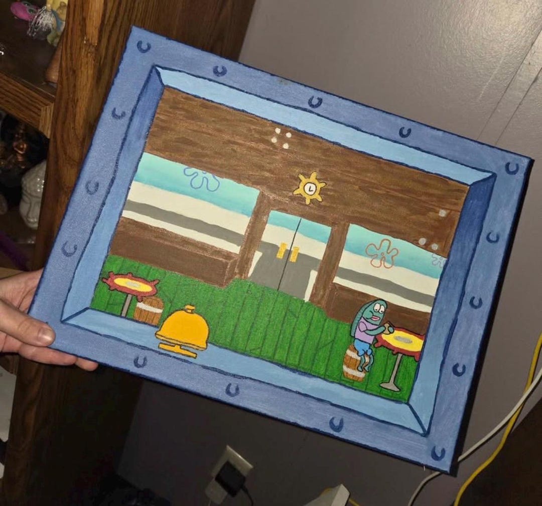 Spongebob Krusty Krab Window Painting - Etsy