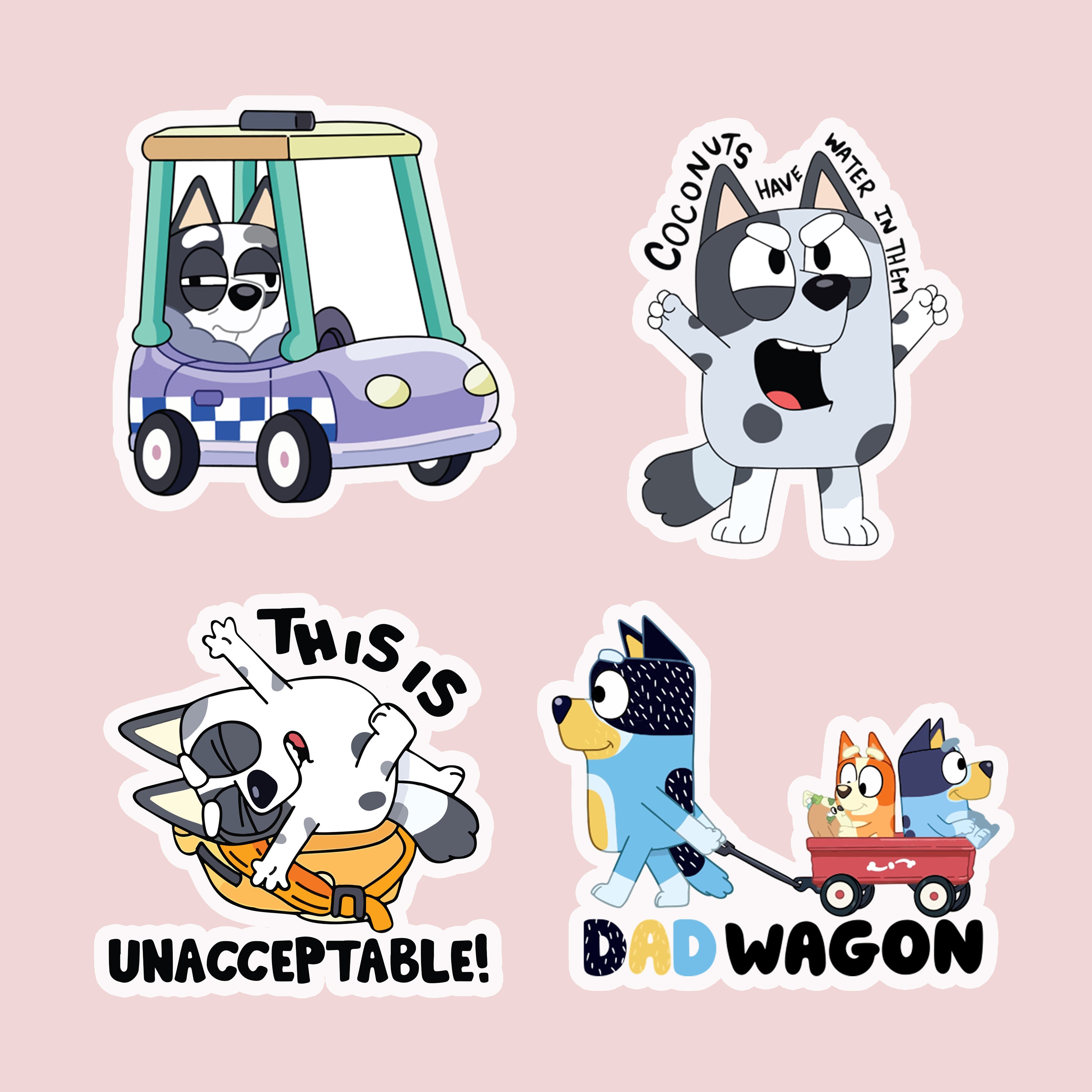 Bluey Stickers, Bluey and Bingo Sticker, Funny Bluey Sticker, Bluey ...