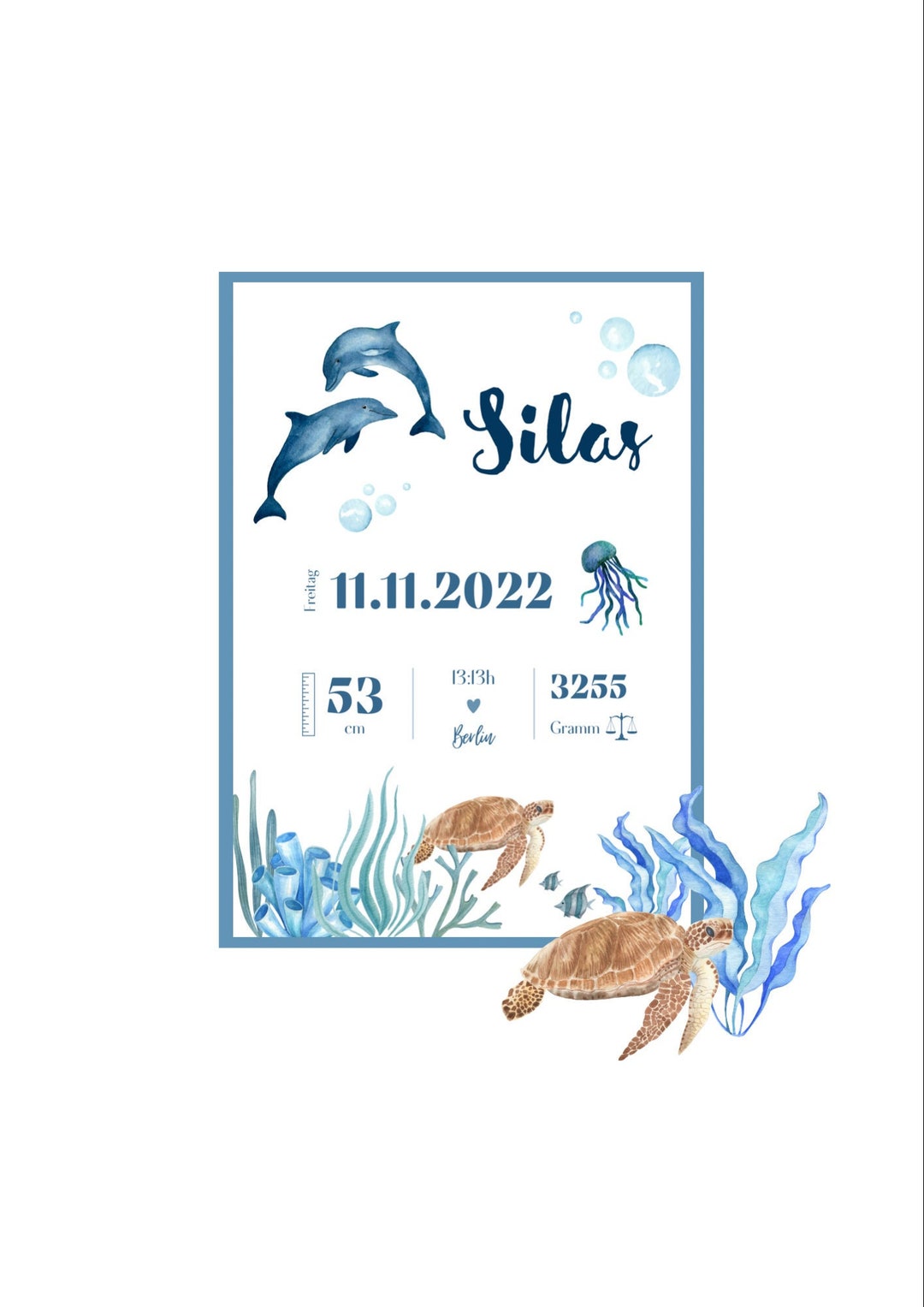 BIRTH POSTER Birth Dates Poster Birth Announcement Birth Picture ...