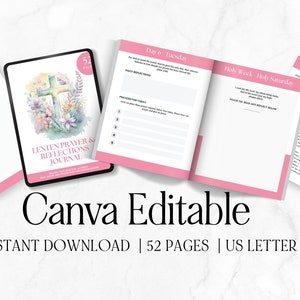 Lent Journal Printables, Easter Activity, Bible Journaling, Printable ...