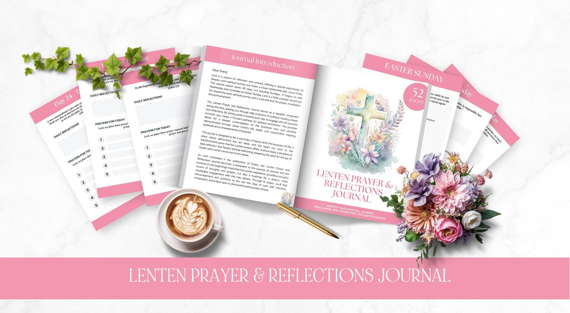 Lent Journal Printables, Easter Activity, Bible Journaling, Printable ...