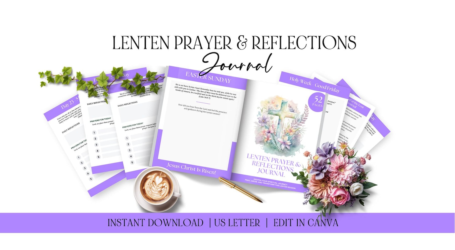 Devotional Planner 2024 Printable, 2024 Faith Planner Printable Pdf ...