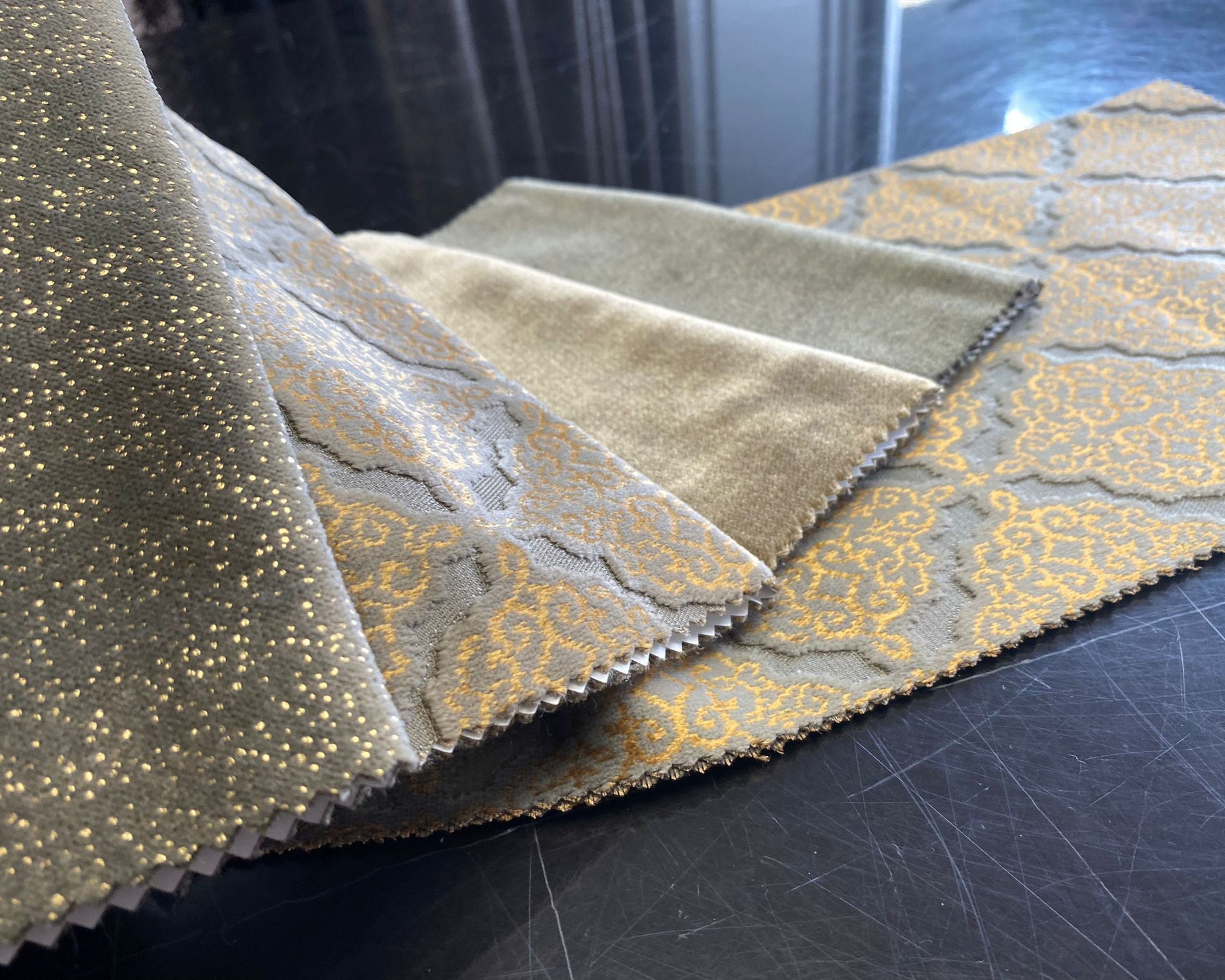 Upholstery Gold Color Velvet Furniture Fabric, Velvet Fabric, Sofa ...