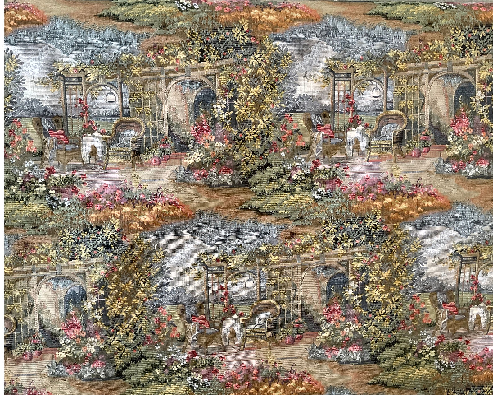 Vintage Upholstery Fabric,tapestry Jacquard Upholstery Home Decor ...