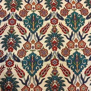 Upholstery Fabric, Ottoman Rug Pattern, Islamic Pattern, Jacquard ...