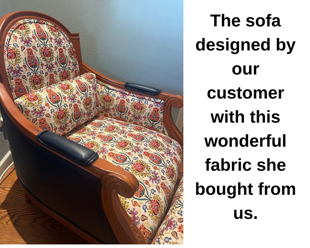 Upholstery Fabric, Ottoman Rug Pattern, Islamic Pattern, Jacquard ...