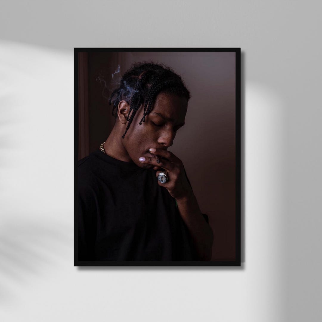 Asap Rocky Poster ASAP Rap Hiphop Music Poster Gift Poster Wall Art ...