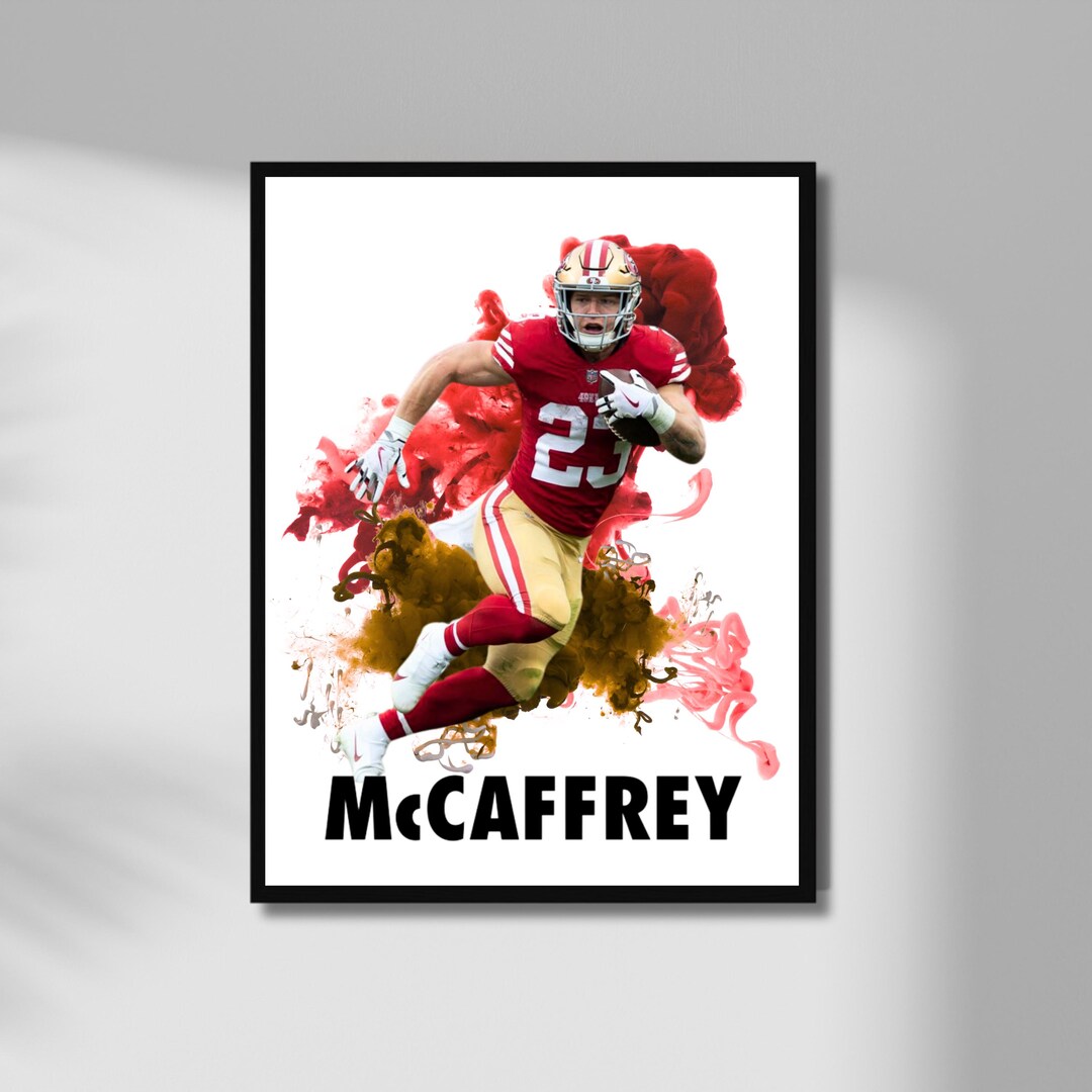 Christian Mccaffrey Poster San Francisco 49ers CMC NFL NFL Poster ...