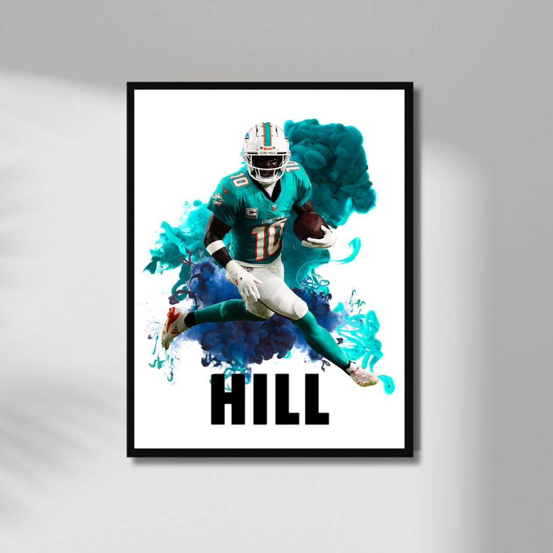 Tyreek Hill Poster Miami Dolphins NFL NFL Poster American Football ...