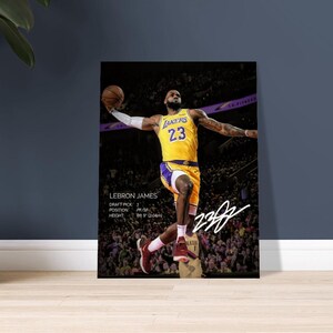 Lebron James Poster LA Lakers NBA Poster Basketball Poster Poster Gift ...