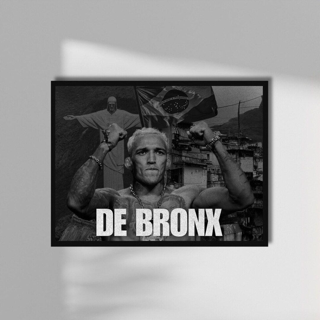 Charles Olivera Poster UFC Poster De Bronx MMA BJJ Brazilian Favelas ...