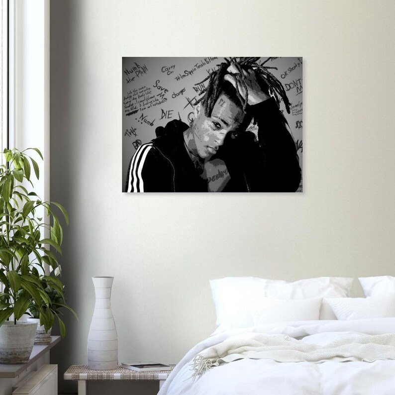 Xxxtentacion Poster Moonlight Look at Me Rapper RIP SAD Music Poster ...