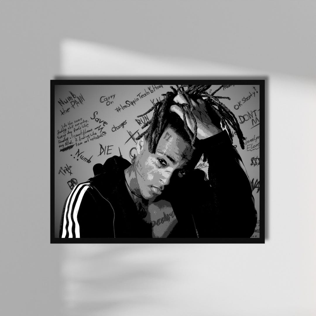 Xxxtentacion Poster Moonlight Look at Me Rapper RIP SAD Music Poster ...