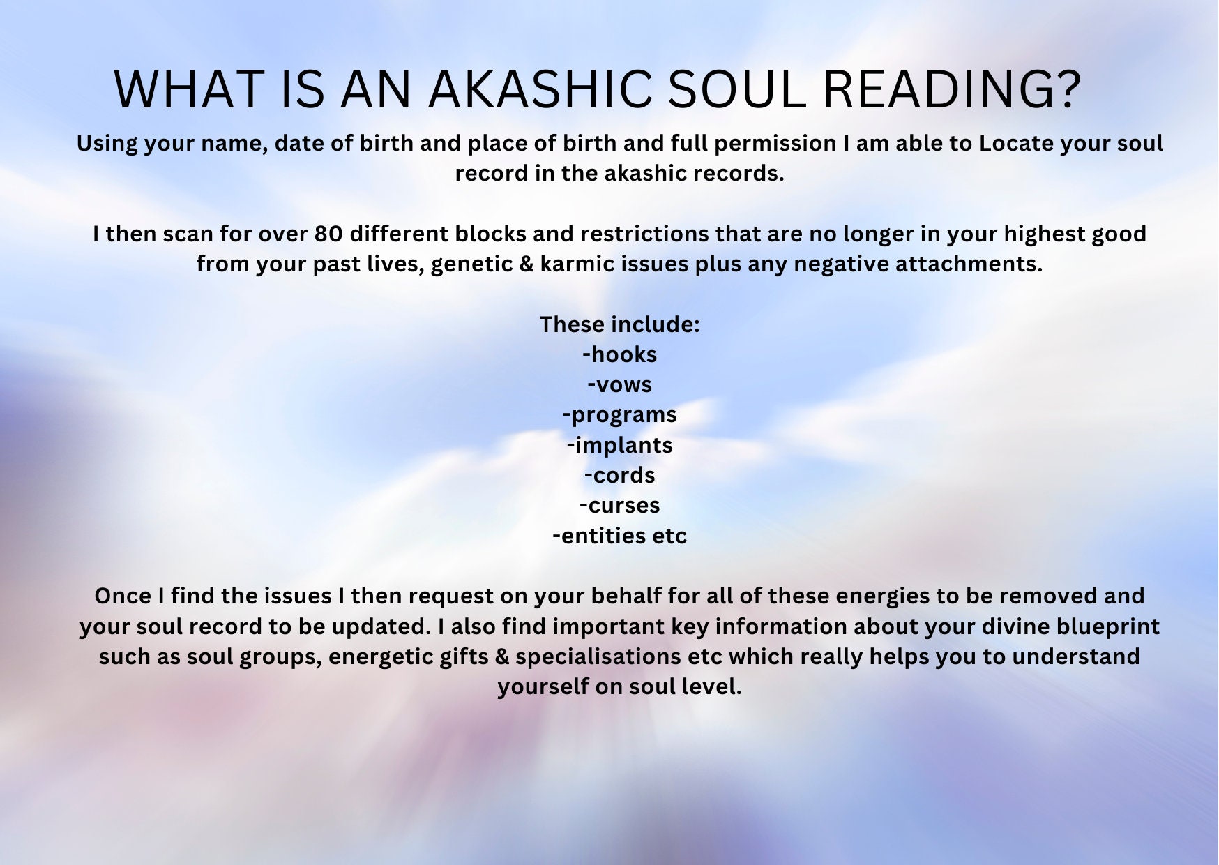 Full Akashic PDF Soul Reading and Clearing-spiritual Reading-soul Energy-psychic Reading-akashic ...