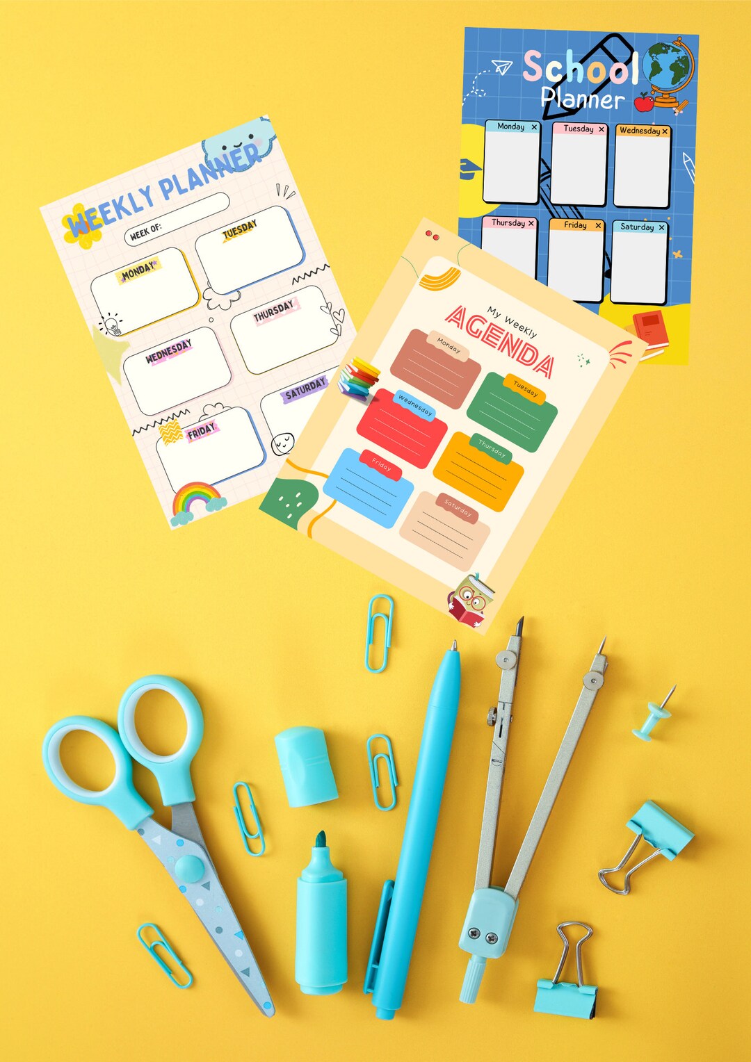 Get the 2025 Cute Printable Weekly Planner! Perfect for Kids and Adults ...