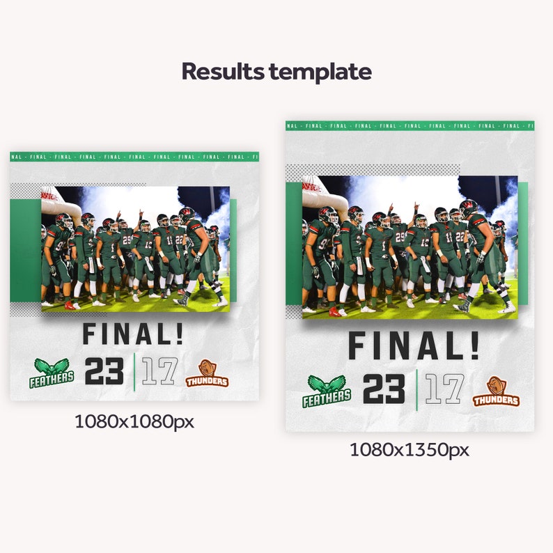 Customizable Sports Club Photoshop Templates for Social Media | Ragnar ...