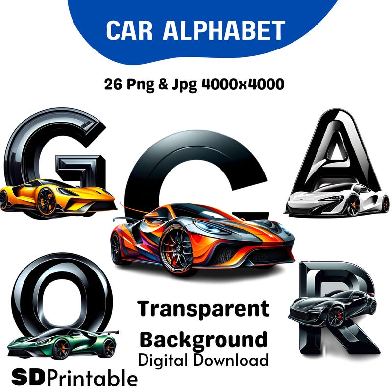 Race Car Monogram - Etsy