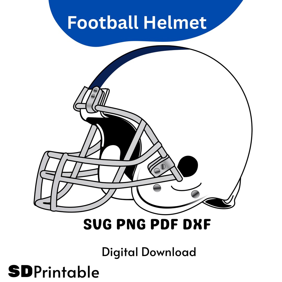 American Football Helmet SVG: Cricut Clipart (digital Download) - Etsy
