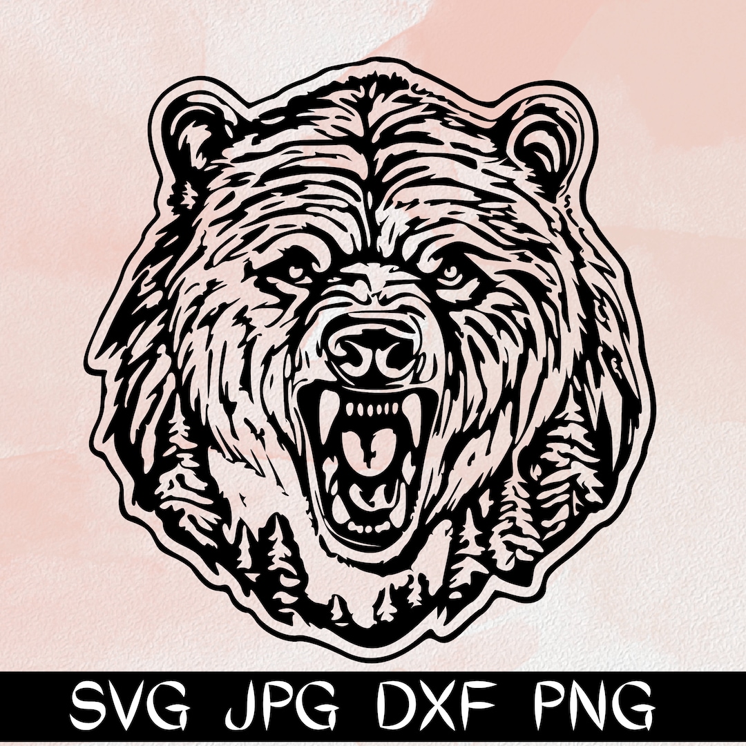 Bear Svg Roaring Bear Svg Angry Bear Wild Bear Svg Png - Etsy