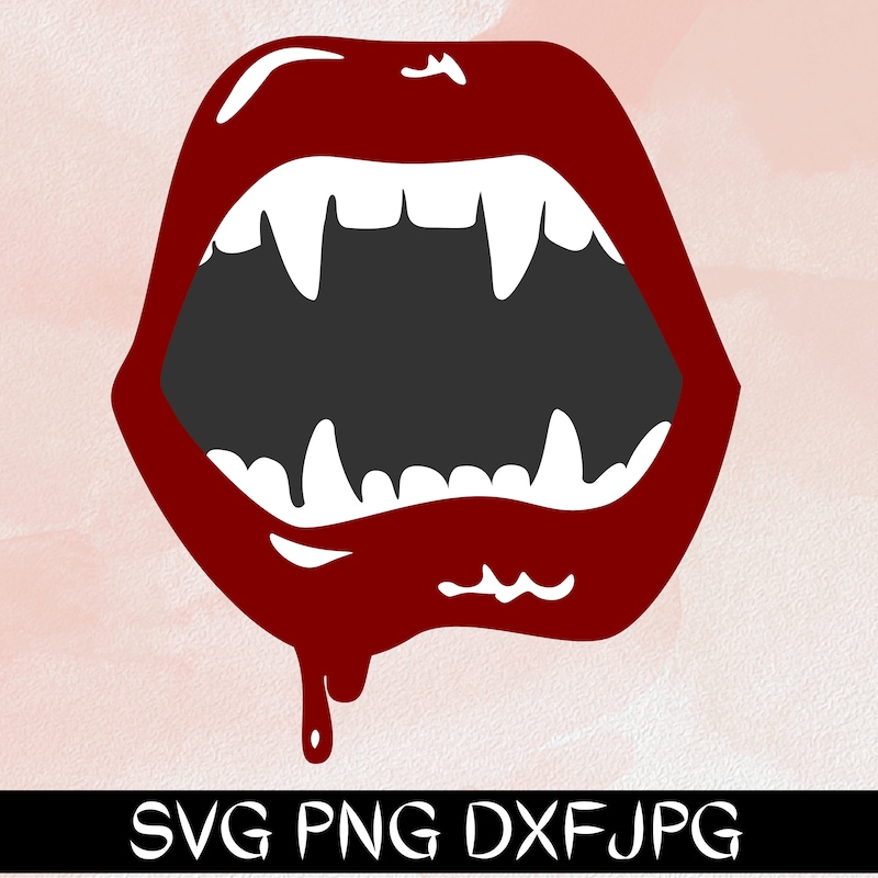 Vampire Teeth Svg - Etsy