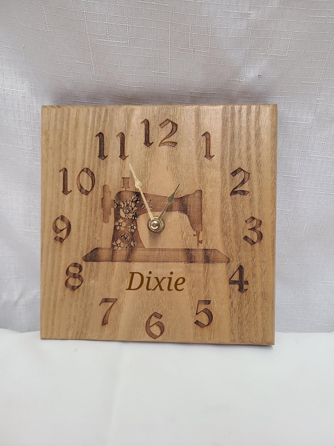 Personalized Analog Clock Quilting Theme - Etsy