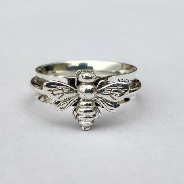 Bee Spinner Ring - Etsy
